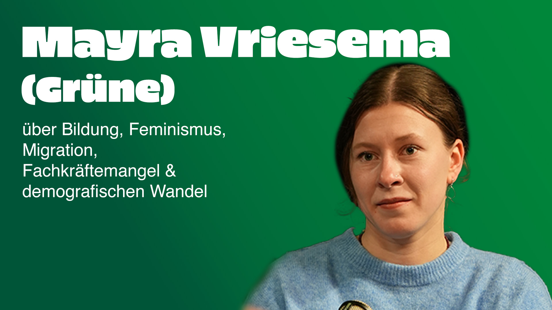 jung, politisch, verzweifelt mit Mayra Vriesema (Grüne) | Offener Kanal Schleswig-Holstein
